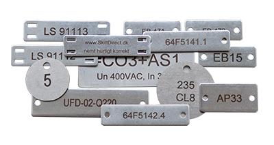 Étiquettes gravées en plastique dilophane - sous 24h