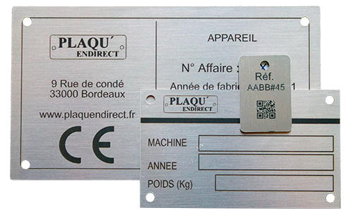 Étiquettes gravées en plastique dilophane - sous 24h